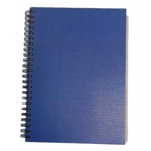 Value A5 Wirebound Hard Cover Notebook 70GSM Ruled 160 Pages Blue