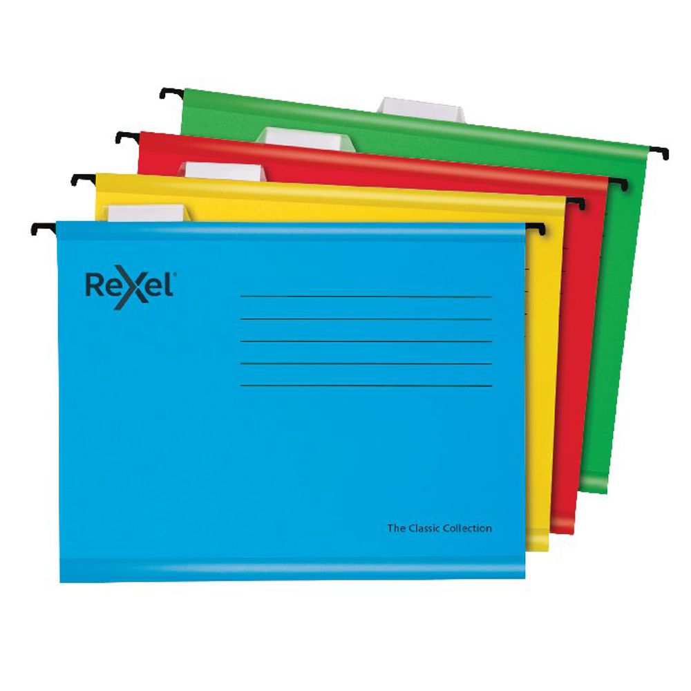 Rexel Classic Suspension Files A4 Yellow Pack Of 25 2115588 Rexel Classic Suspension Files A4 Yellow Pack Of 25 2115588