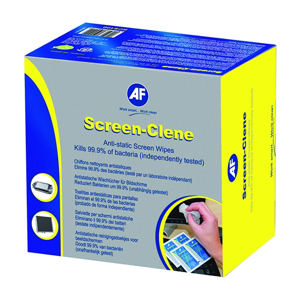 AF Anti-static Wet and Dry Screen Wipes [Pack of 20] | ASCR020