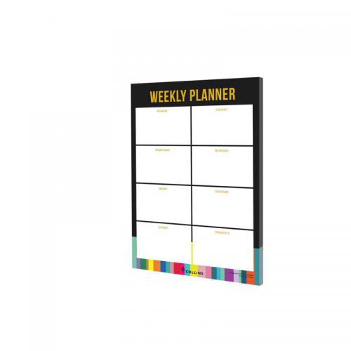 Collins Edge Rainbow Weekly Planner Desk Pad 60 Sheets A4 | ED14U3.99