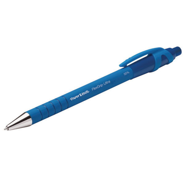 PaperMate Flexgrip Ball Pen Medium Blue [Pack of 12] | 24531