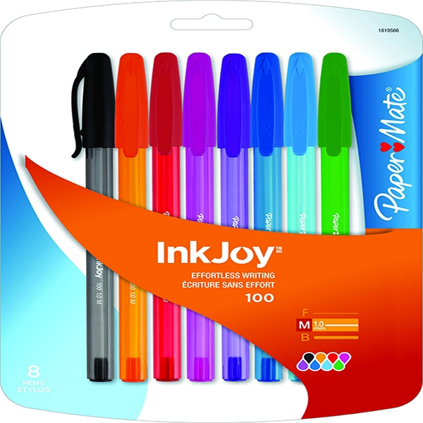 PaperMate Inkjoy 100 Assorted [Pack of 10] | 1956737