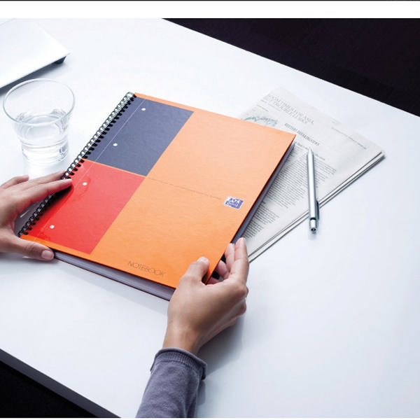 Oxford International A4 Plus Wirebound Hardback Notebook | 100104036