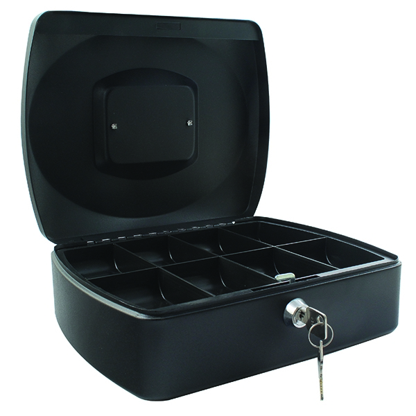 Q-Connect 12 Inch Cash Box Black | KF02604
