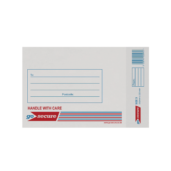 Gosecure Bubble Envelope Size 3 White [Pack of 20] | PB02131