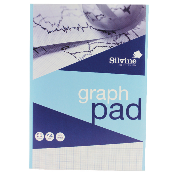 Silvine Refill Pad A4 Graph Pad A4GP [Pack of 12] | A4GP