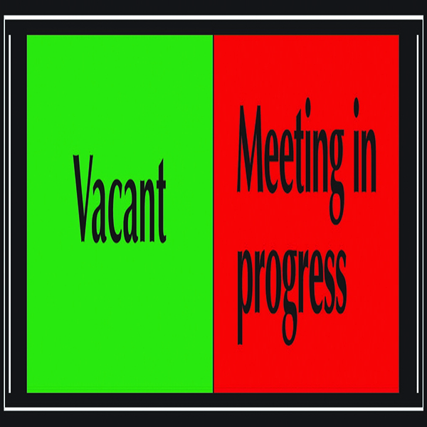 Sliding Sign Vacant and Meeting in Progress | OF139