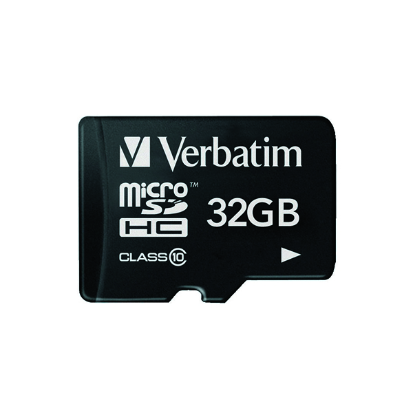Verbatim Micro SDHC Class 10 32Gb Memory Card | 44013