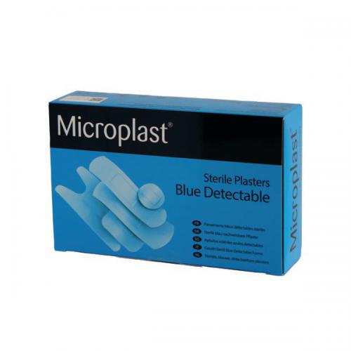 Microplast Blue Detectable Plasters Assorted Sizes [Pack of 100] | 86931