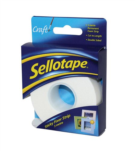 Sellotape Sticky Fixers 12x25mm Permanent [Pack of 140] | 1445422