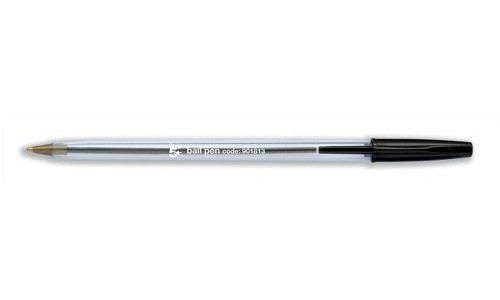 Value Micron Ballpoint Pen 0.7mm Tip and 0.3mm Line Black [Pack of 50 ...